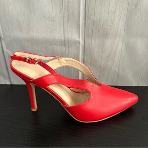 Shoes | Womens Pointed Toe High Heels Red Size 95 New Without Tags ...